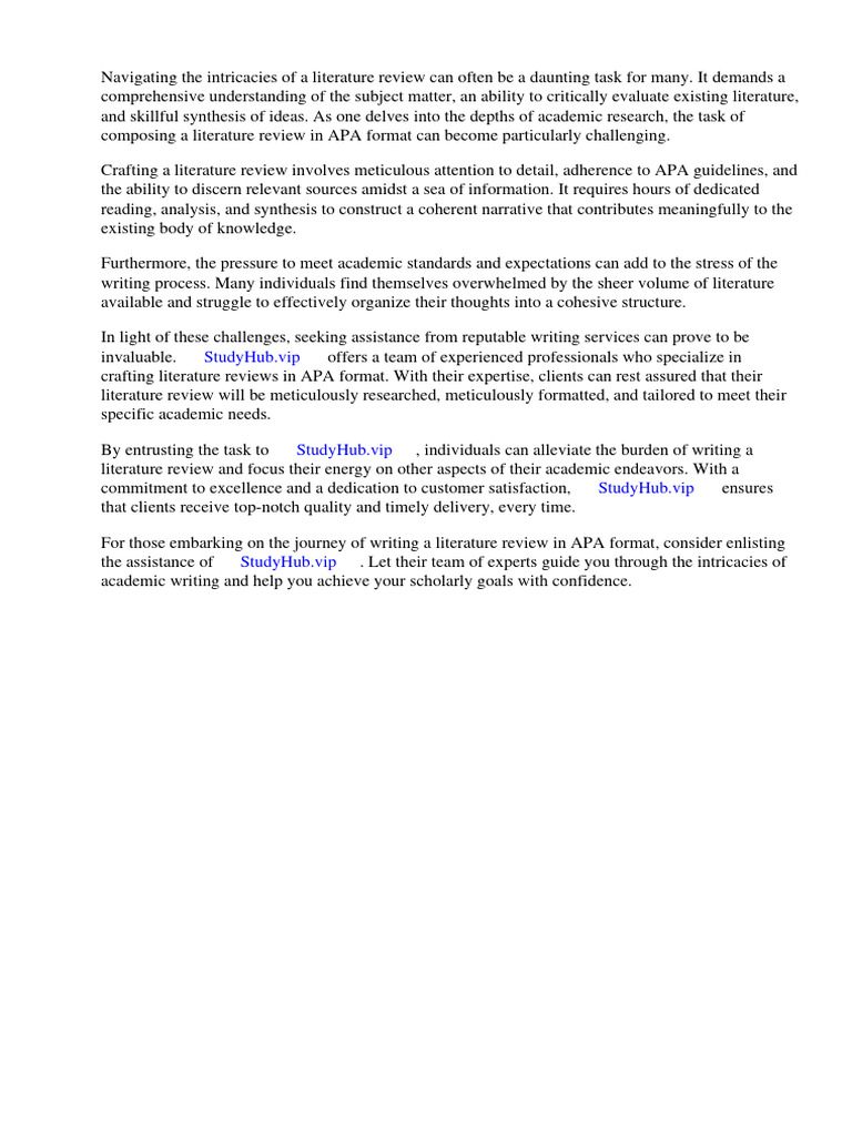 Literature Review Section in Apa | PDF | Apa Style | Academic Publishing