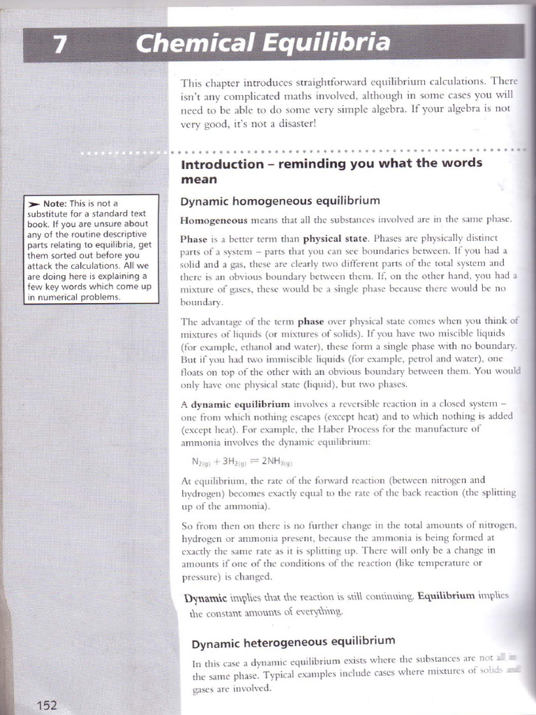 7 Chemical Equilibria | PDF