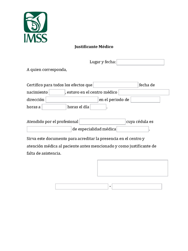 Justificante-Medico-Editable-PDF | PDF