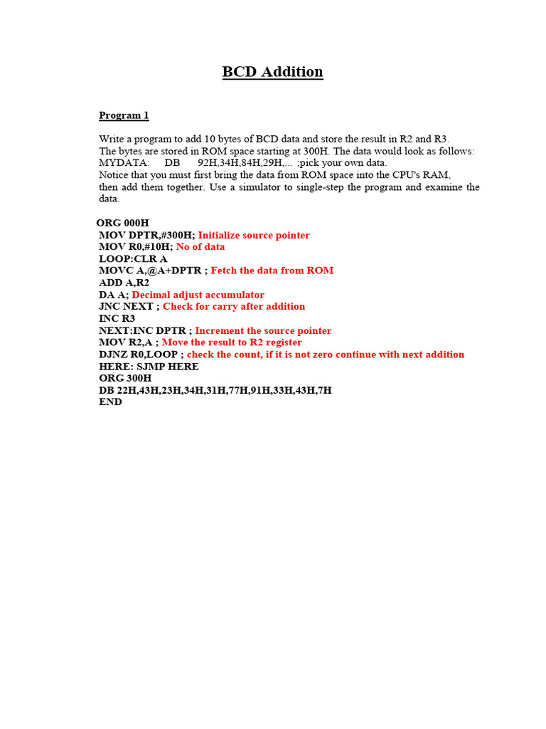 11-BCD Addition-29-01-2024 | PDF