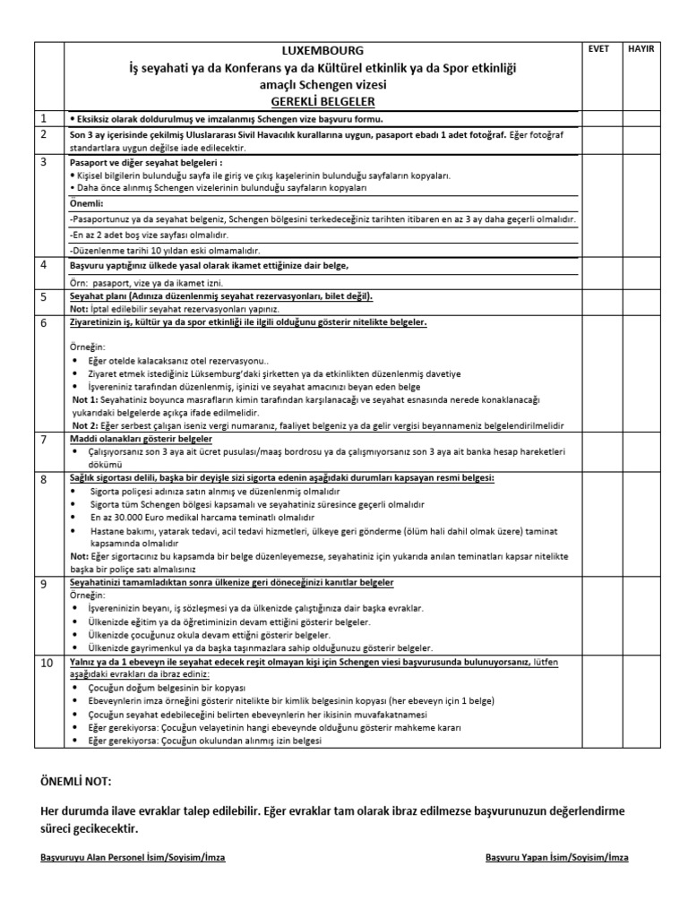 New Doc Req Turkish | PDF