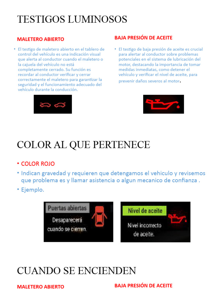 Significado Testigos Luminosos