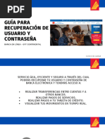 Guía Recuperación de Usuario y Contraseña | PDF | Contraseña | Telecomunicaciones