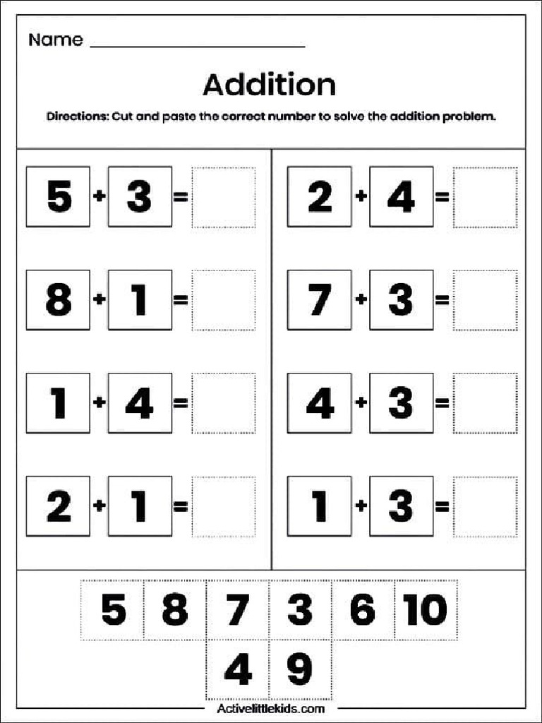 Math Addition | PDF
