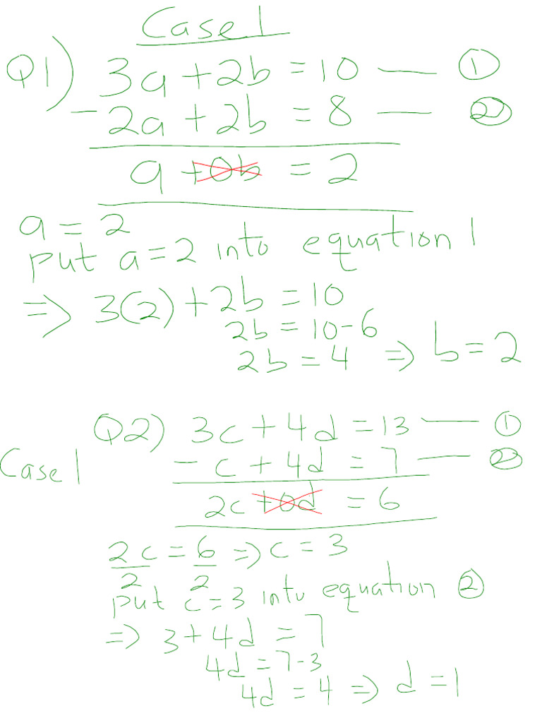 Simultaneous Equations Elimination Ms | PDF Simultaneous Equations Elimination Ms | PDF