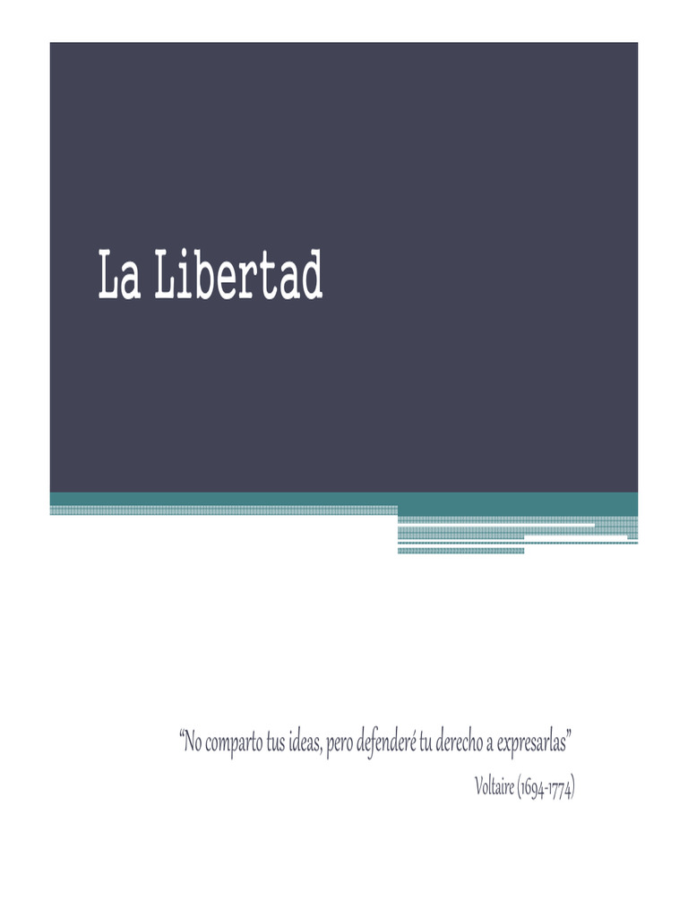 La Libertad | PDF | Libre albedrío | Libertad