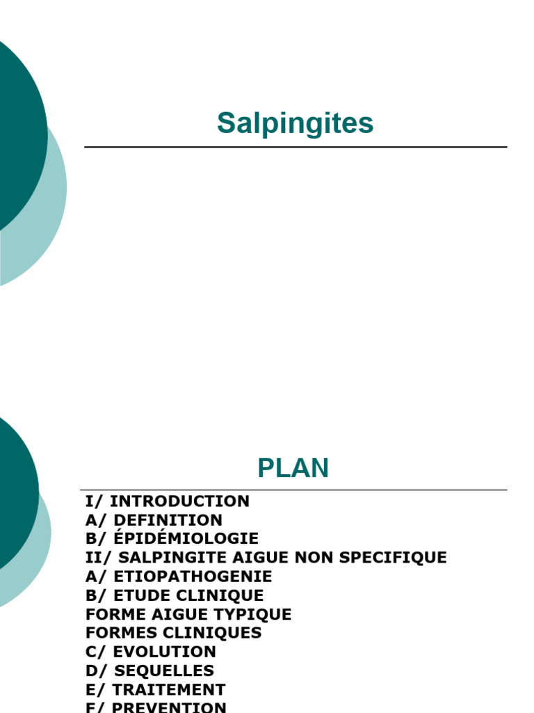 Comprendre la Salpingite Aiguë | PDF | Maladies et troubles | Gynécologie