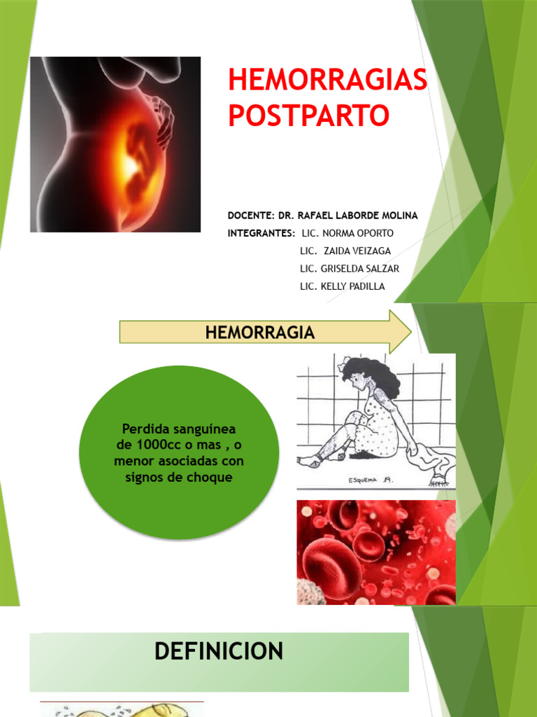 Hemorragias Post Parto | PDF | Parto | El embarazo