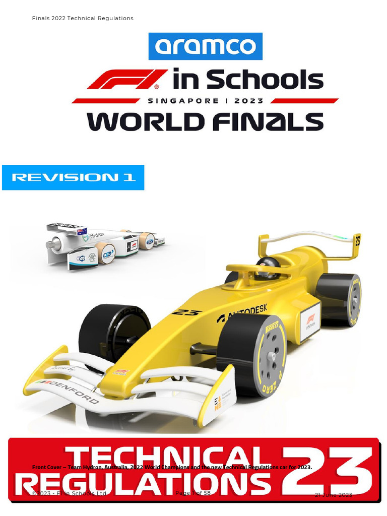 f1s WF 2023 Technical Regulations - Revision 1 PDF | PDF ...