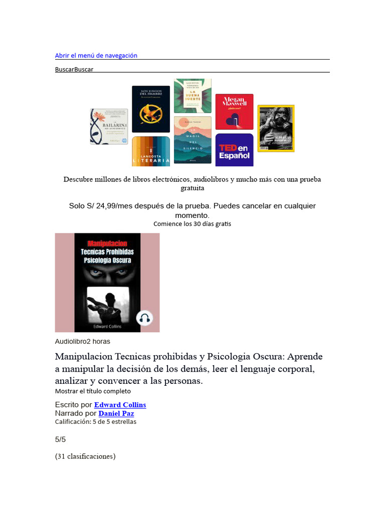 Técnicas de Manipulación y Psicología Oscura | PDF | Mente | Sicología