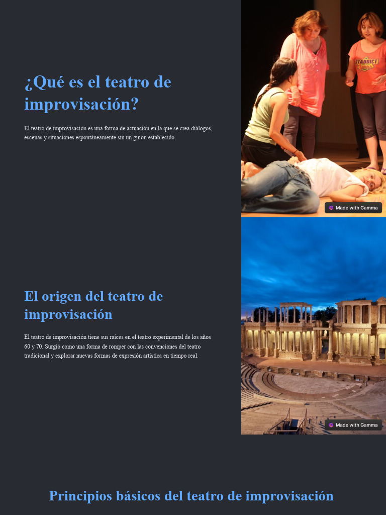 Que-es-el-teatro-de-improvisacion | PDF | Improvisación | Teatro de improvisación