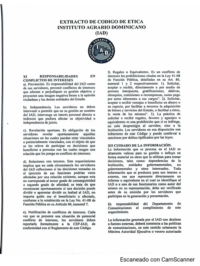 Compromiso Etico | PDF