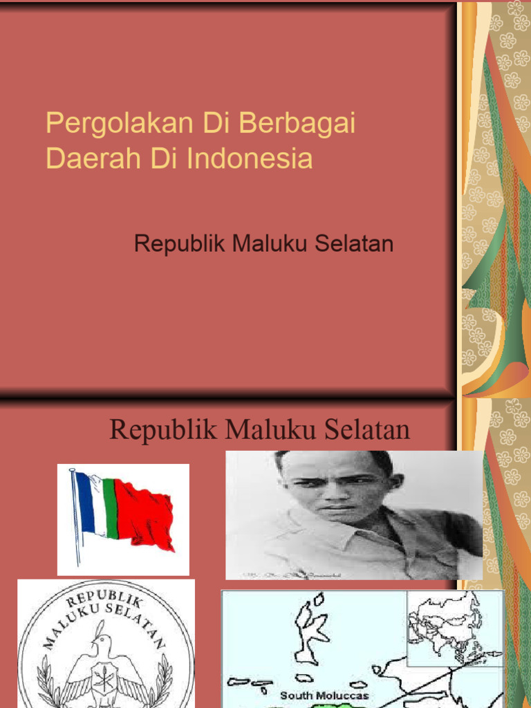 Sejarah Republik Maluku Selatan | PDF | Politik