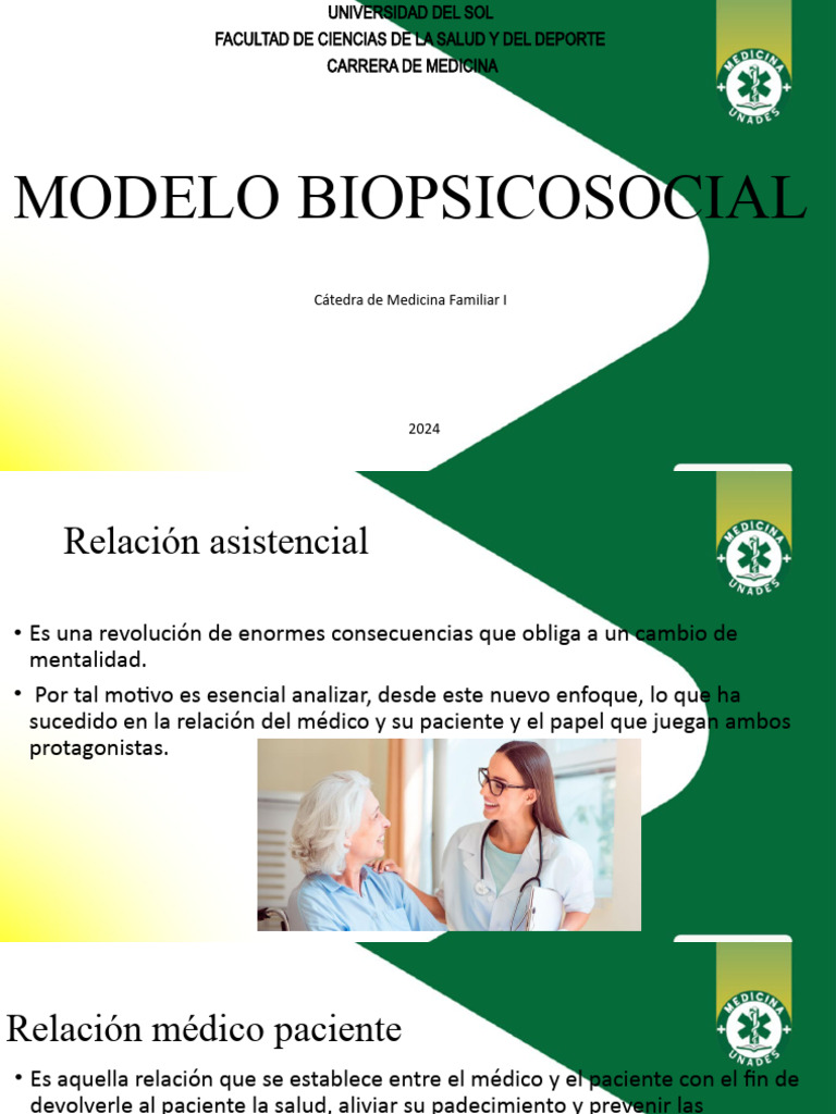 Modelo Biopsicosocial en Medicina Familiar | PDF | Diagnostico medico ...