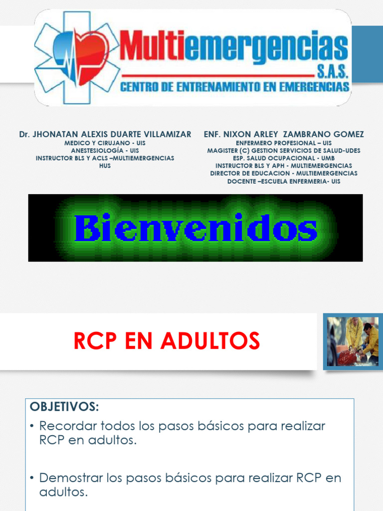 1 MODULO- TECNICA DE COMPRESIONES Y CRITERIOS DE CALIDAD DE LA RCP | PDF | Reanimación ...