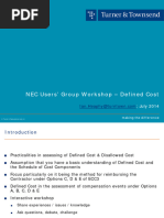 NEC3 Option C: Target Cost Explained | PDF