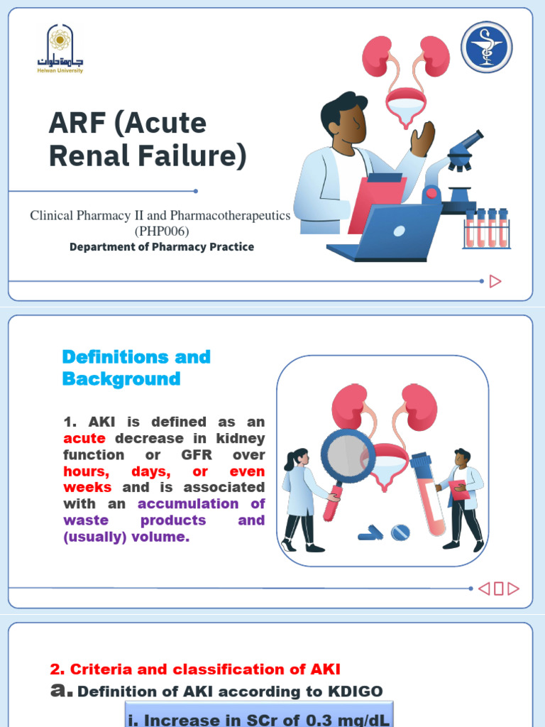 Sec1 Clinical2 (ARF) | PDF | Nephrology | Medical Specialties