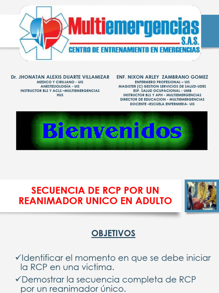 3 Modulo - Secuencia RCP Reanimador Unico | PDF | Reanimación ...