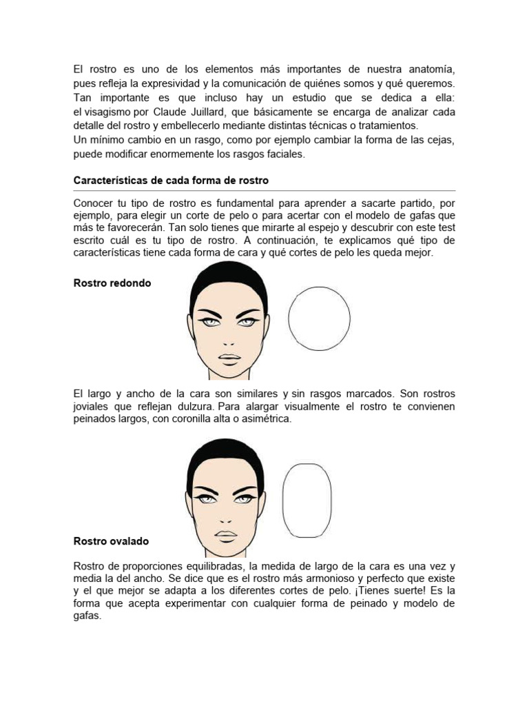 Tipos de Rostros | PDF | Cara