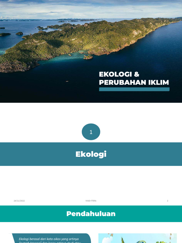 Minggu 5 - Ekologi Dan Perubahan Iklim | PDF