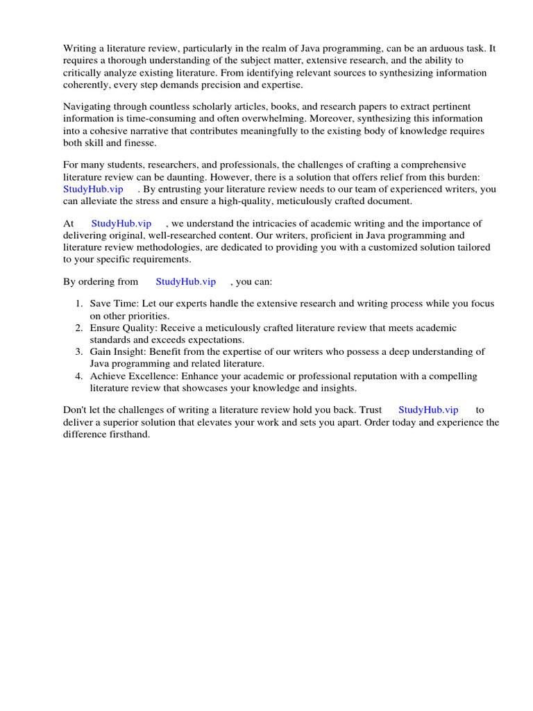 Java Literature Review Pdf Computer Programming Java Programming Language 7338