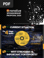 Esports Sponsorship Proposal PDF | PDF