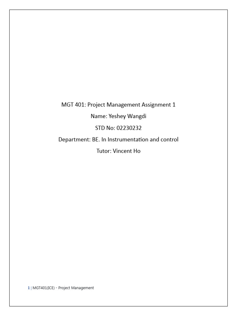 Mgt 401 Pdf Project Management Risk Management