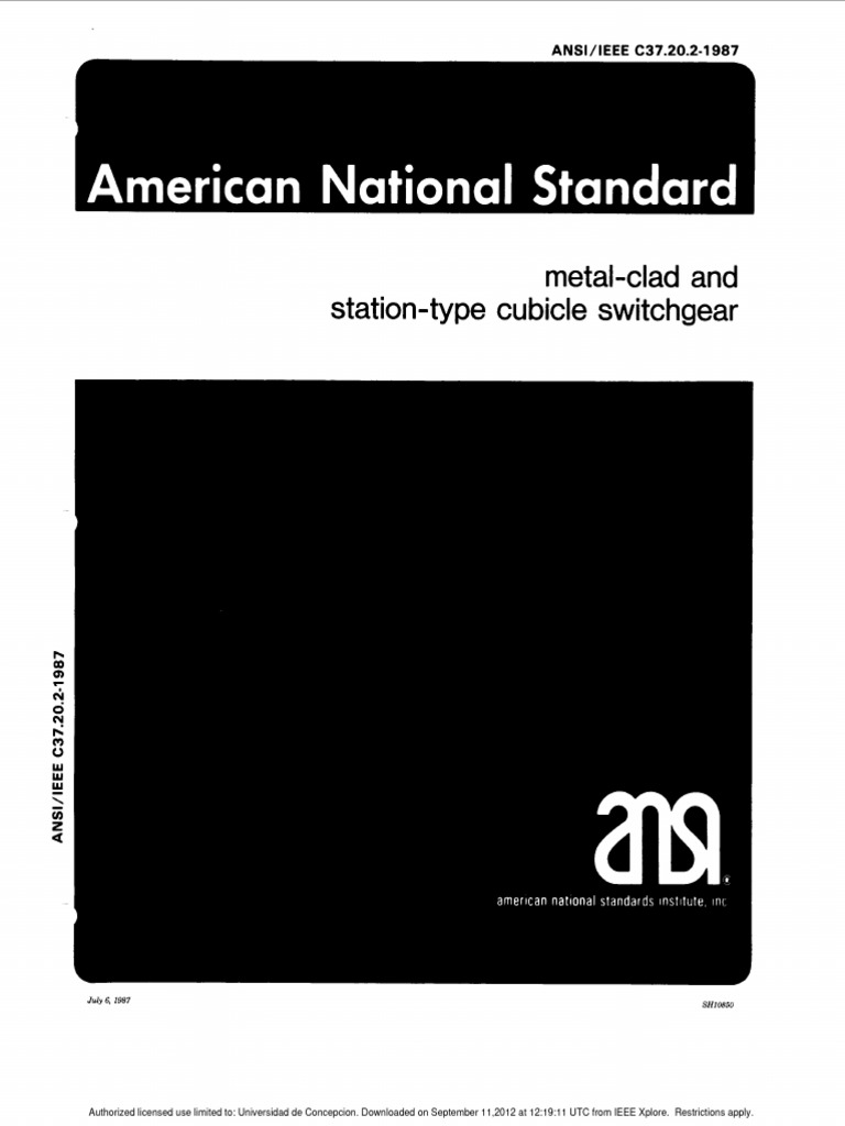 Ansi 37.20.2 | PDF | Electrical Substation | Insulator (Electricity)