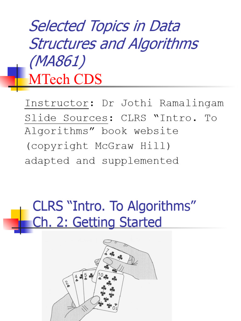 CLR SCH 2 Slides | PDF | Mathematics | Algorithms And Data Structures
