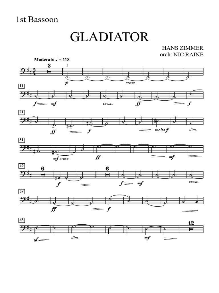 1st Bassoon | PDF | Musical Forms