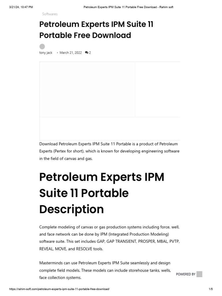 Petroleum Experts IPM Suite 11 Portable | PDF | Computing | Computer ...
