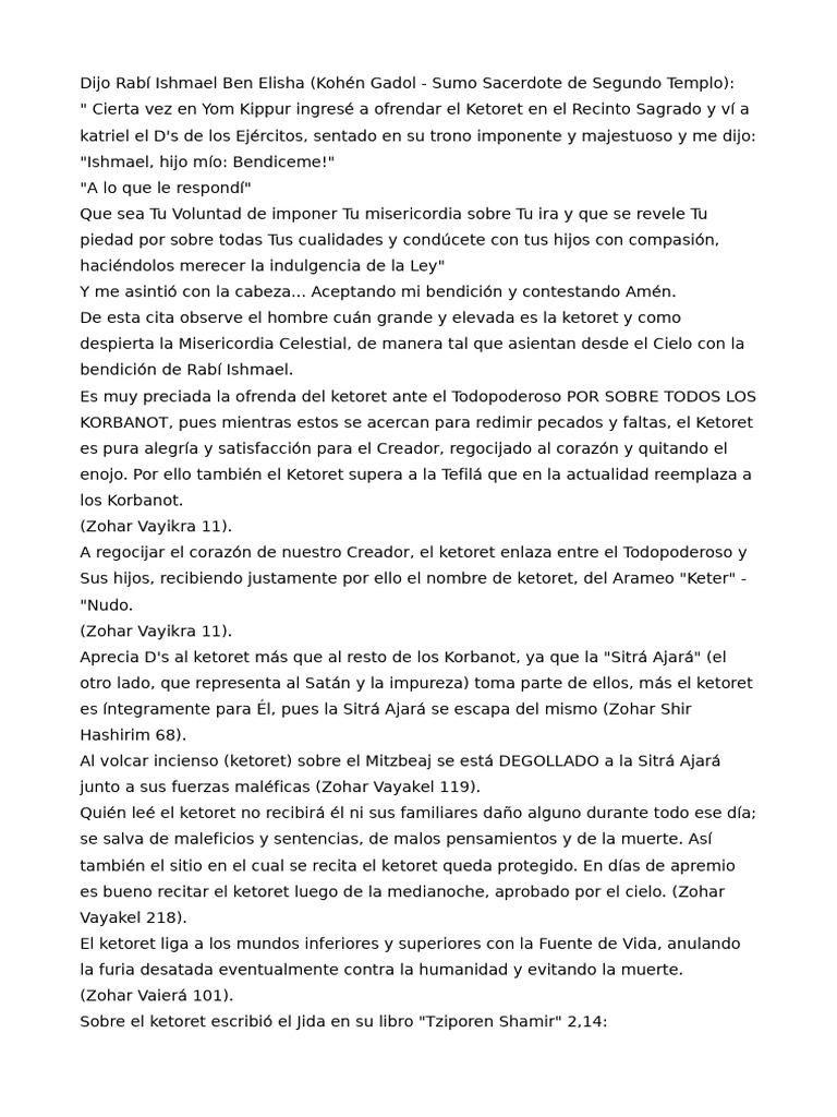 Kétoret Español | PDF | Incienso | Creencia religiosa y doctrina