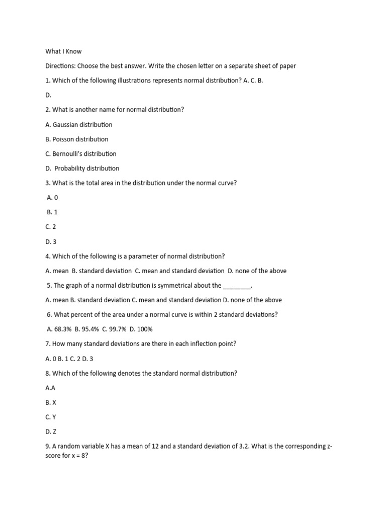 Normal Distribution Pdf Normal Distribution Mean