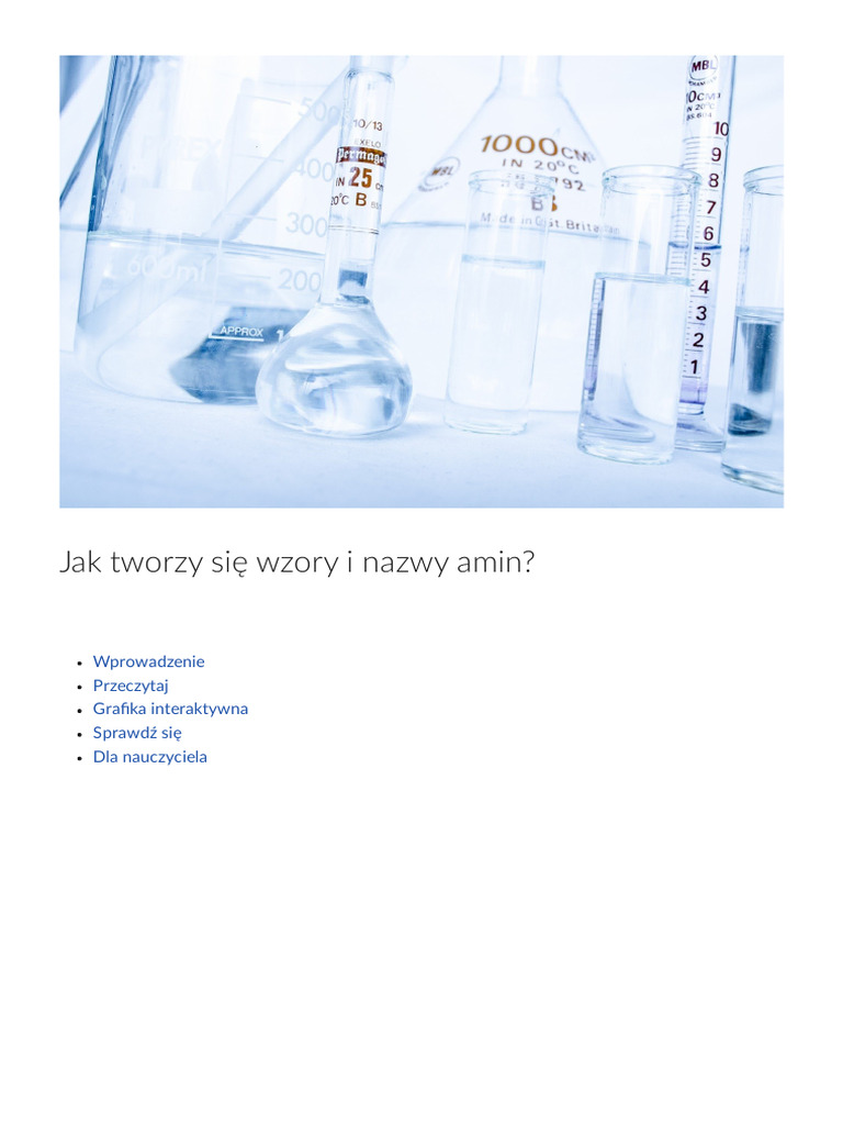 Jak Tworzy Sie Wzory I Nazwy Amin | PDF