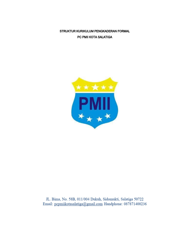 Tujuan dan Struktur PKD PMII Salatiga | PDF | Karier & Perkembangan