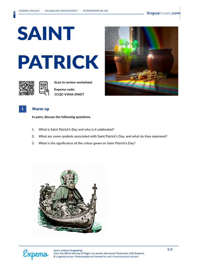 Saint Patrick British English Student | PDF | Saint Patrick