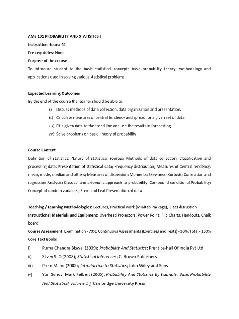 AMS 101 Course Outlines | PDF | Career & Growth | Computers