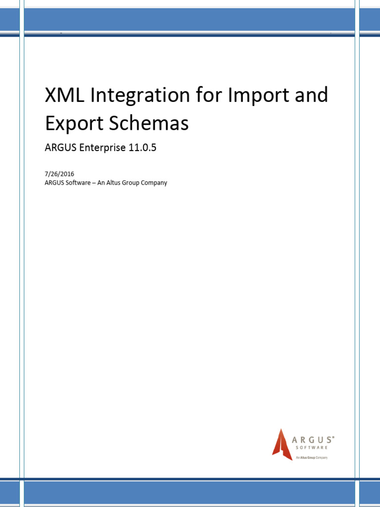 XML Integration With AE 11 0 5 For Import and Export Schemas | PDF ...