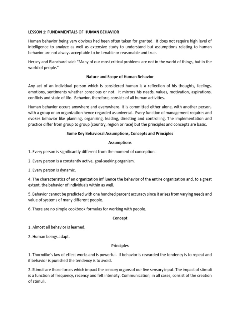 Ob Lesson 1 | PDF | System | Human Behavior