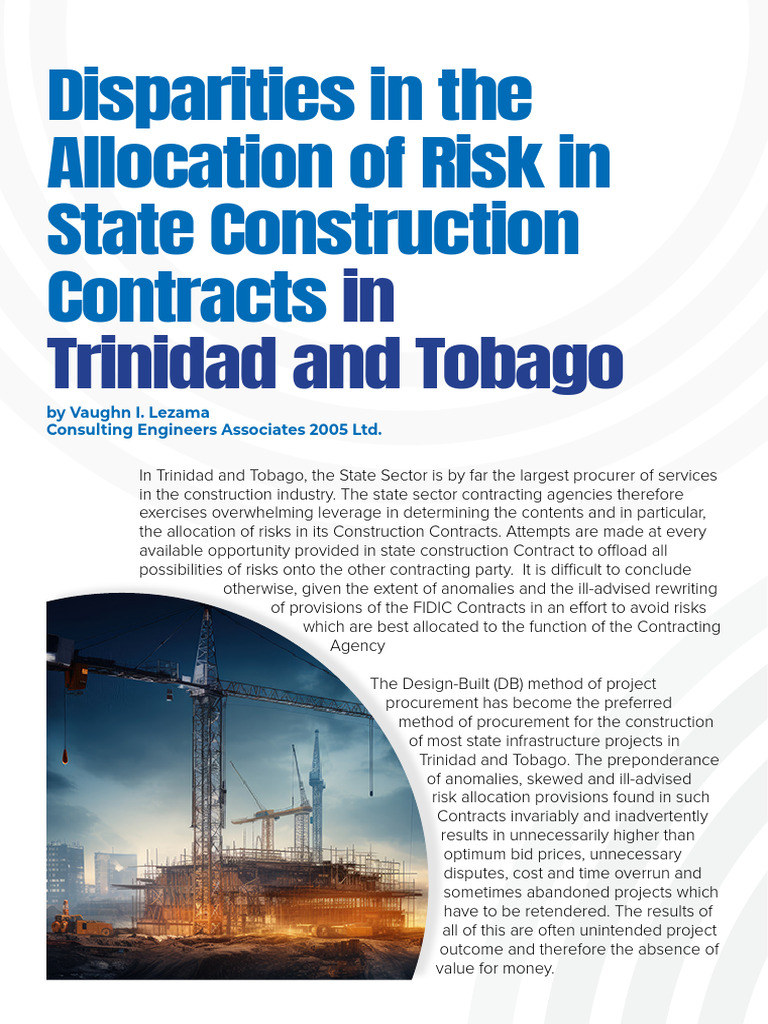 Allocation of Risks in State Contracts in T T 1696611427 | PDF | Employment | Risk
