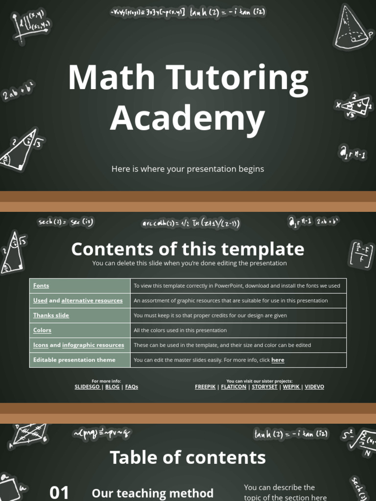 Math Tutoring Academy by Slidesgo | PDF | Planets | Planets In Astrology
