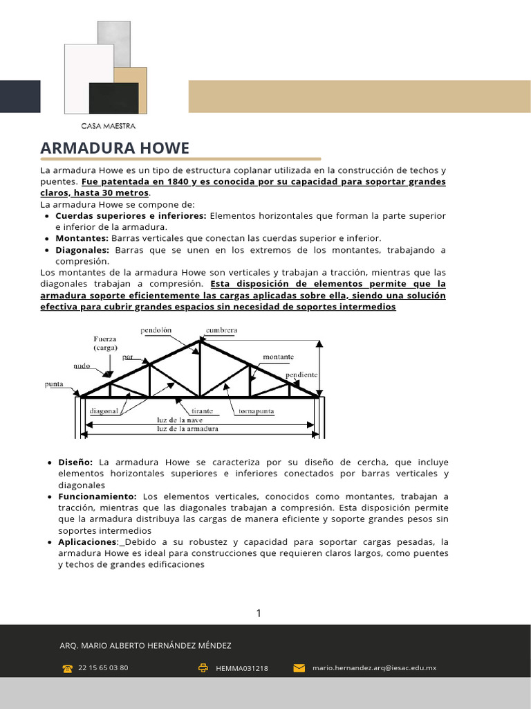 Armadura Howe | PDF