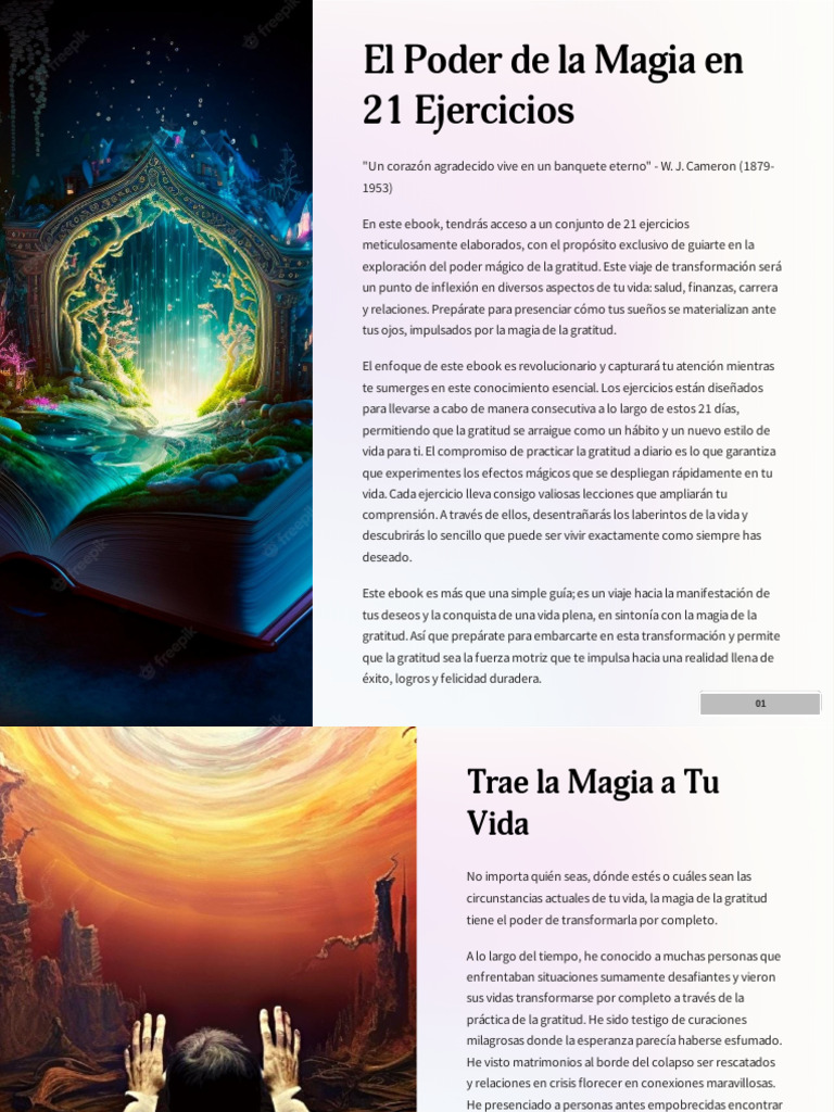 21 Ejercicios de Gratitud Mágica | PDF | Gratitud | Bendición