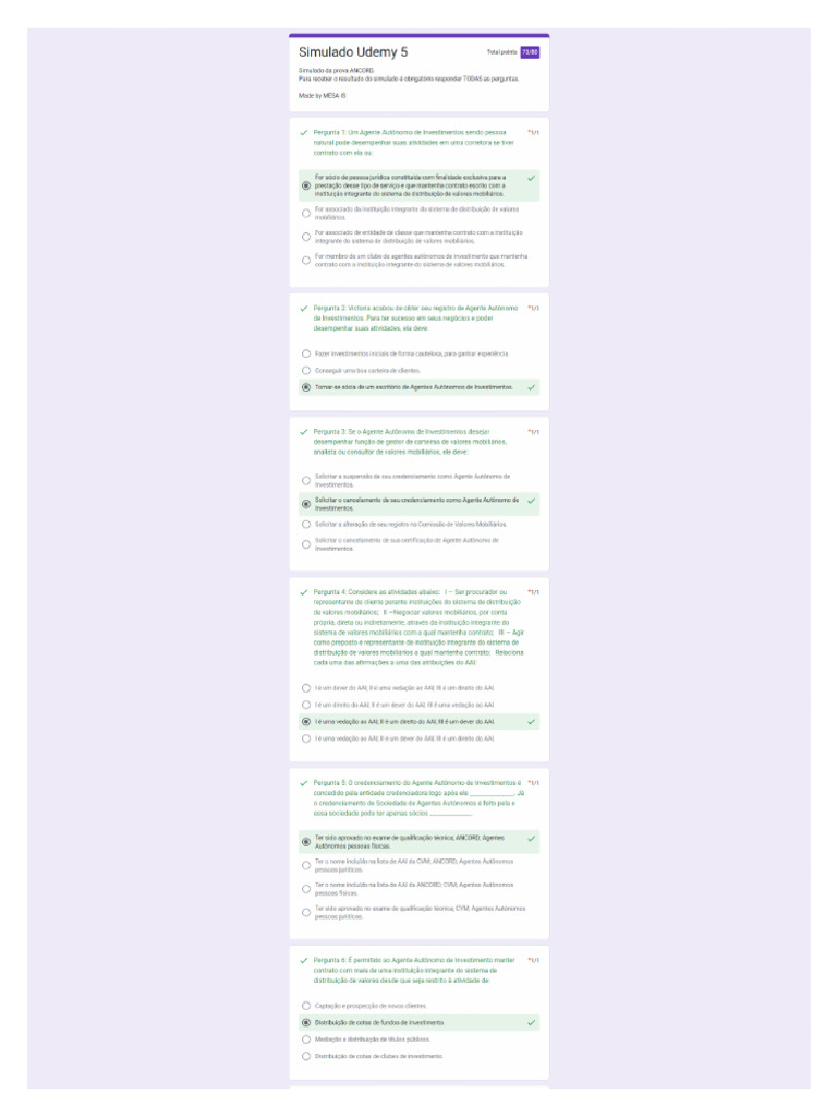 Simulado - Udemy 5 | PDF