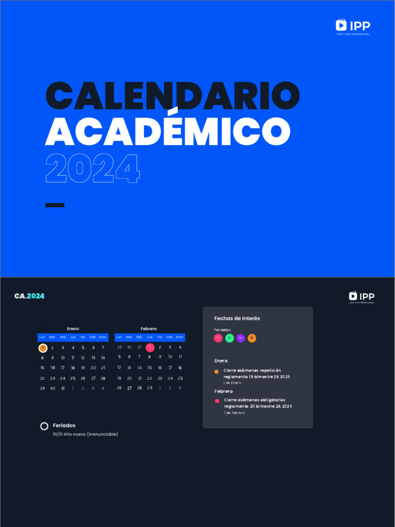 Calendario IPP 2024 | PDF