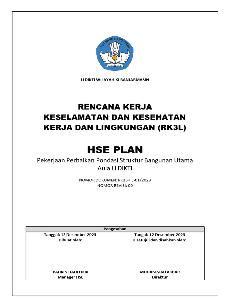 Tabel HSE C030321078 | PDF