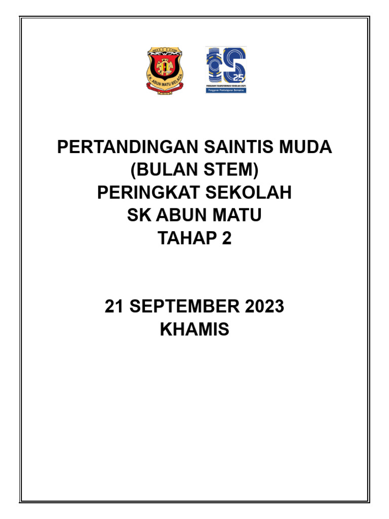 Kertas Konsep Saintis Muda | PDF