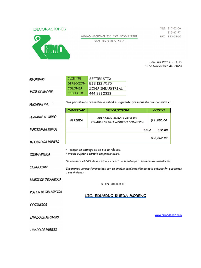 Setterstix (1 Pieza) | PDF