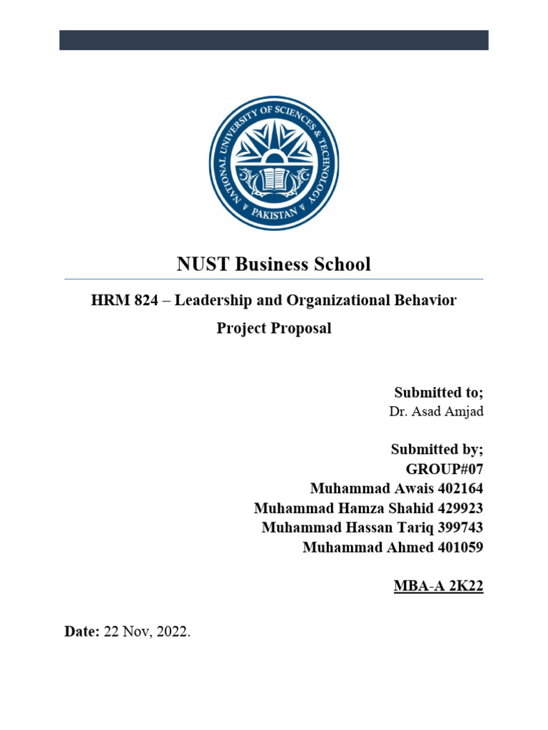 Ob Project Proposal | PDF | Business | Economies