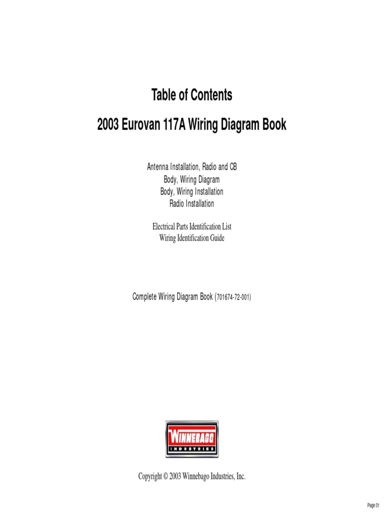 2003 Eurovan 117A Wiring Diagram Book | PDF | Fuse (Electrical) | Switch